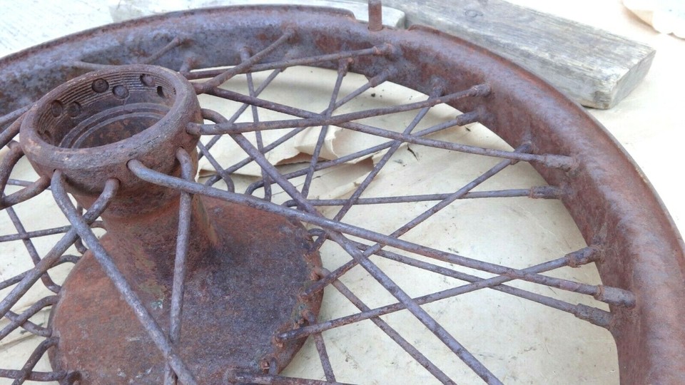 Vintage Model T Ford WIRE SPOKE WHEEL for 21" rim Original 48 spokes | eBay