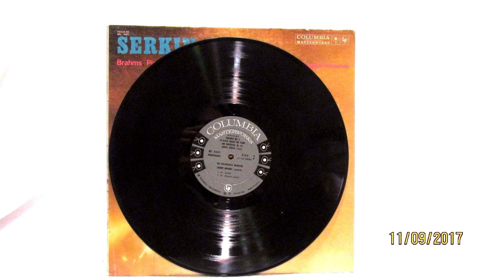 1960 Rudolf Serkin Eugene Ormandy Brahms Piano Concerto No 2 Vinyl LP 33 ML 5491 | eBay