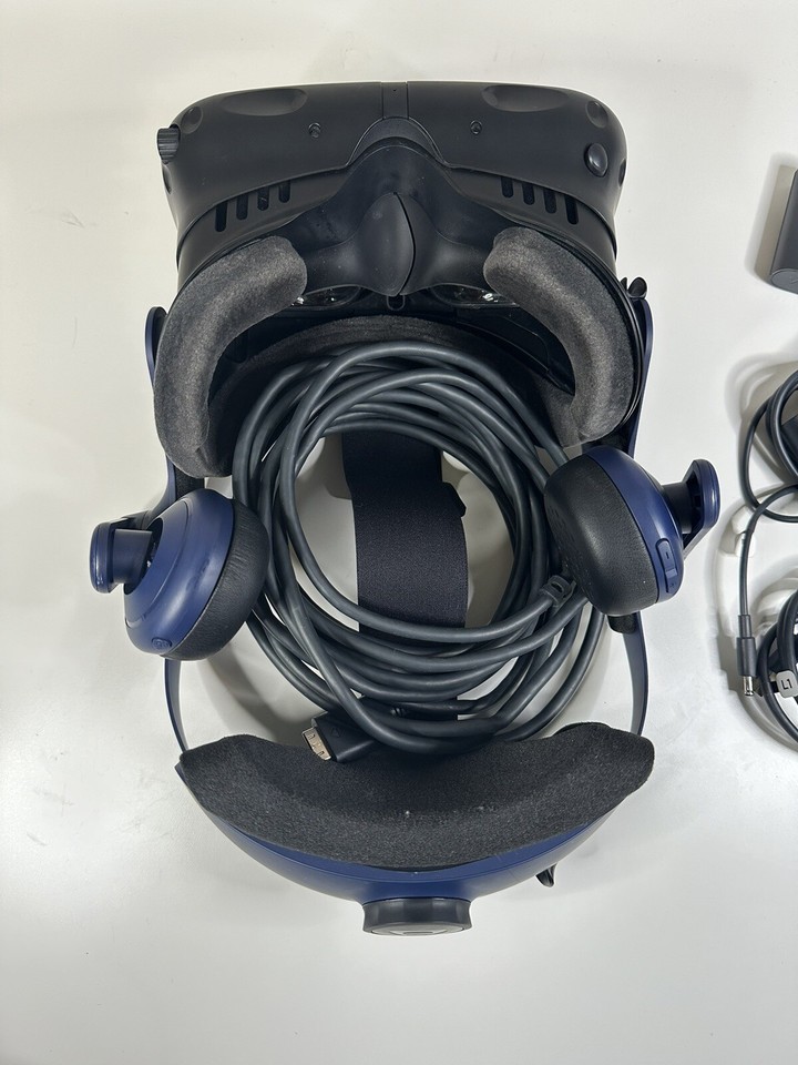 HTC Vive Pro 2 VR Headset + Link Box + Cables - Tested Working ...
