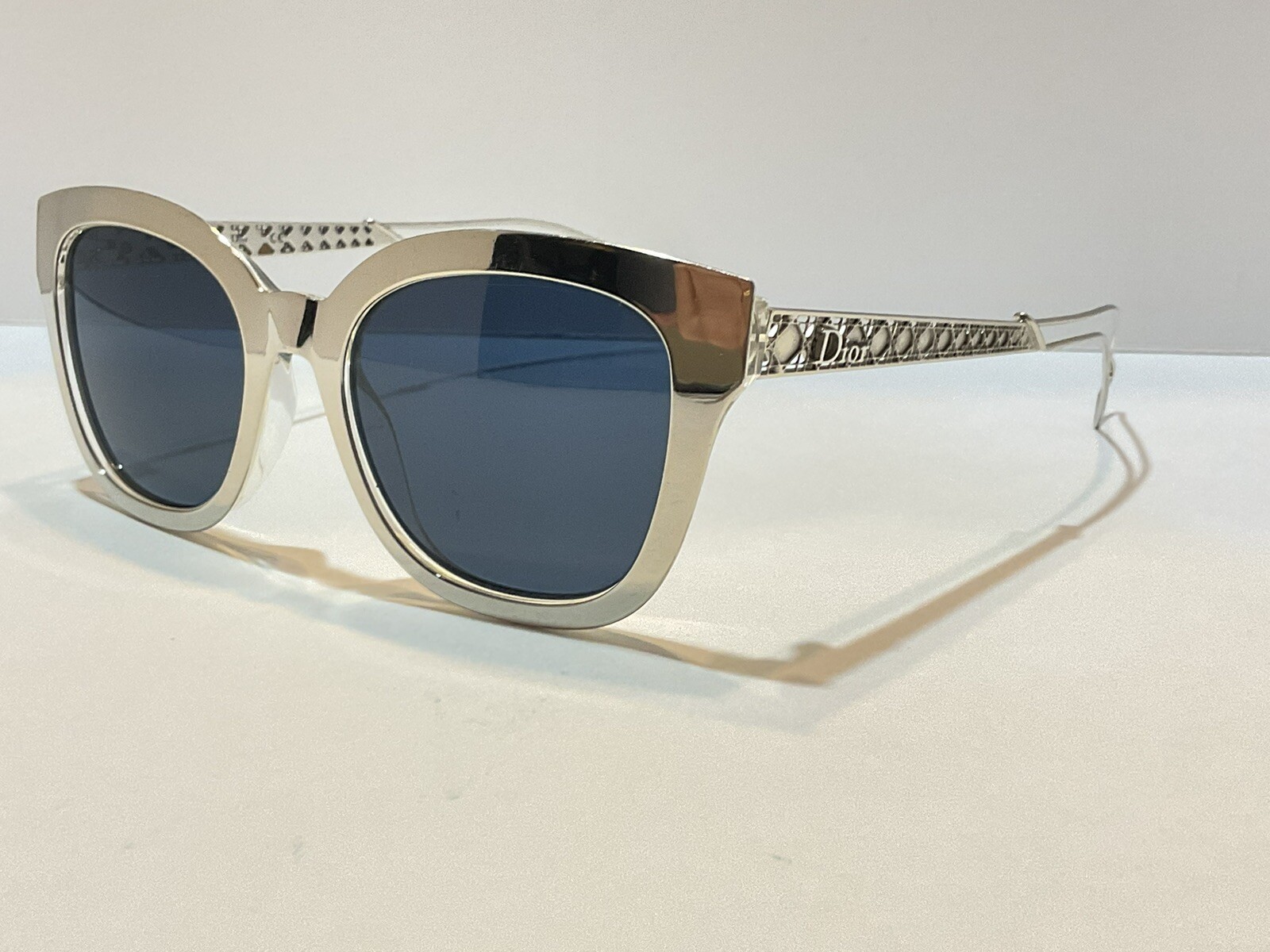 Christian Dior Diorama 1 Silver Frames Blue Lens Sung… - Gem