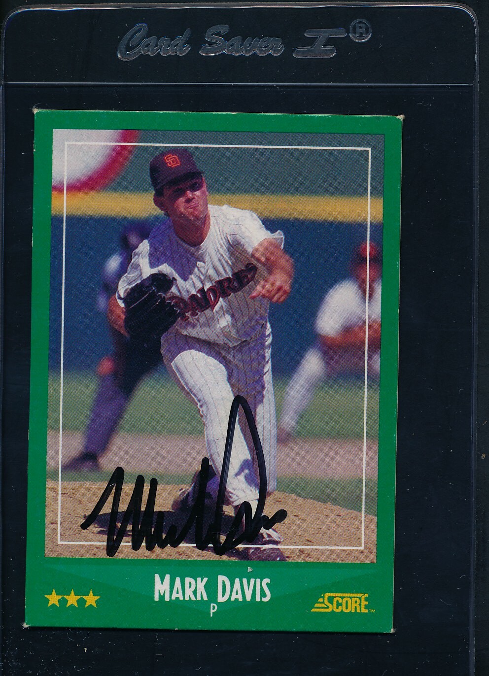1988 Score #391 Mark Davis Padres Signed Auto *41994 | eBay