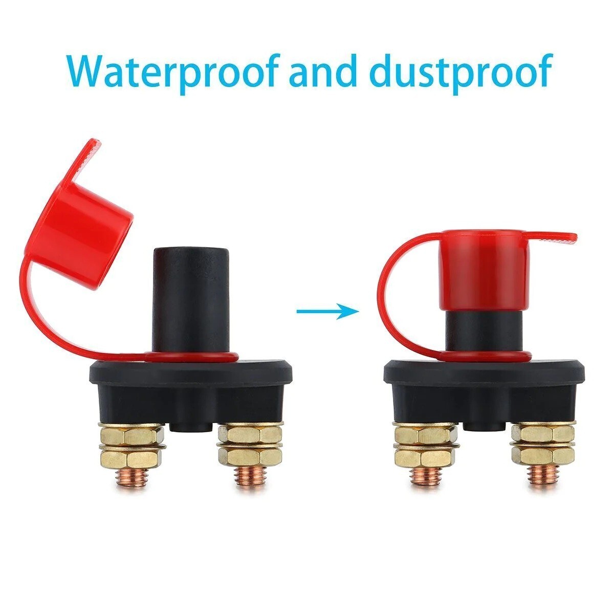 Disconnect 12V Battery Isolator Switch Cut Off Kill Key Terminal Car ...