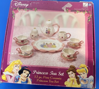 Disney Princesses Tea Set Ceramic 2003 12 pc Ceramic Set - COMPLETE. | eBay