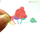 6 Miniature 1:12 Toy Mini Bear Lollipop Holder Candy Food Doll House ...