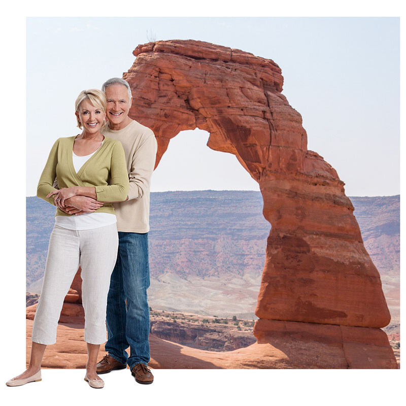 NATURAL ARCH BACKDROP 2-Piece CARDBOARD CUTOUT Standups Standees Arches ...