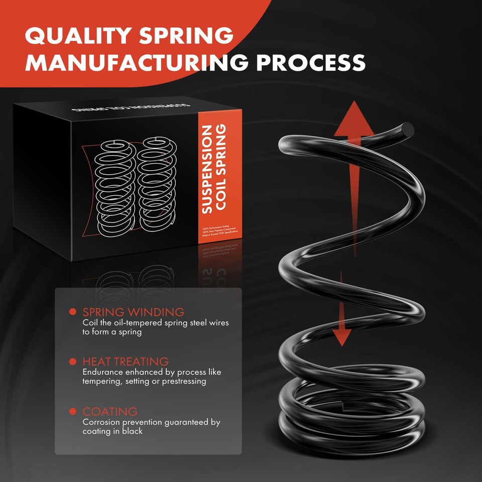 2x Rear Left & Right Coil Spring for Mercedes-Benz W204 W212 W213 A207 ...