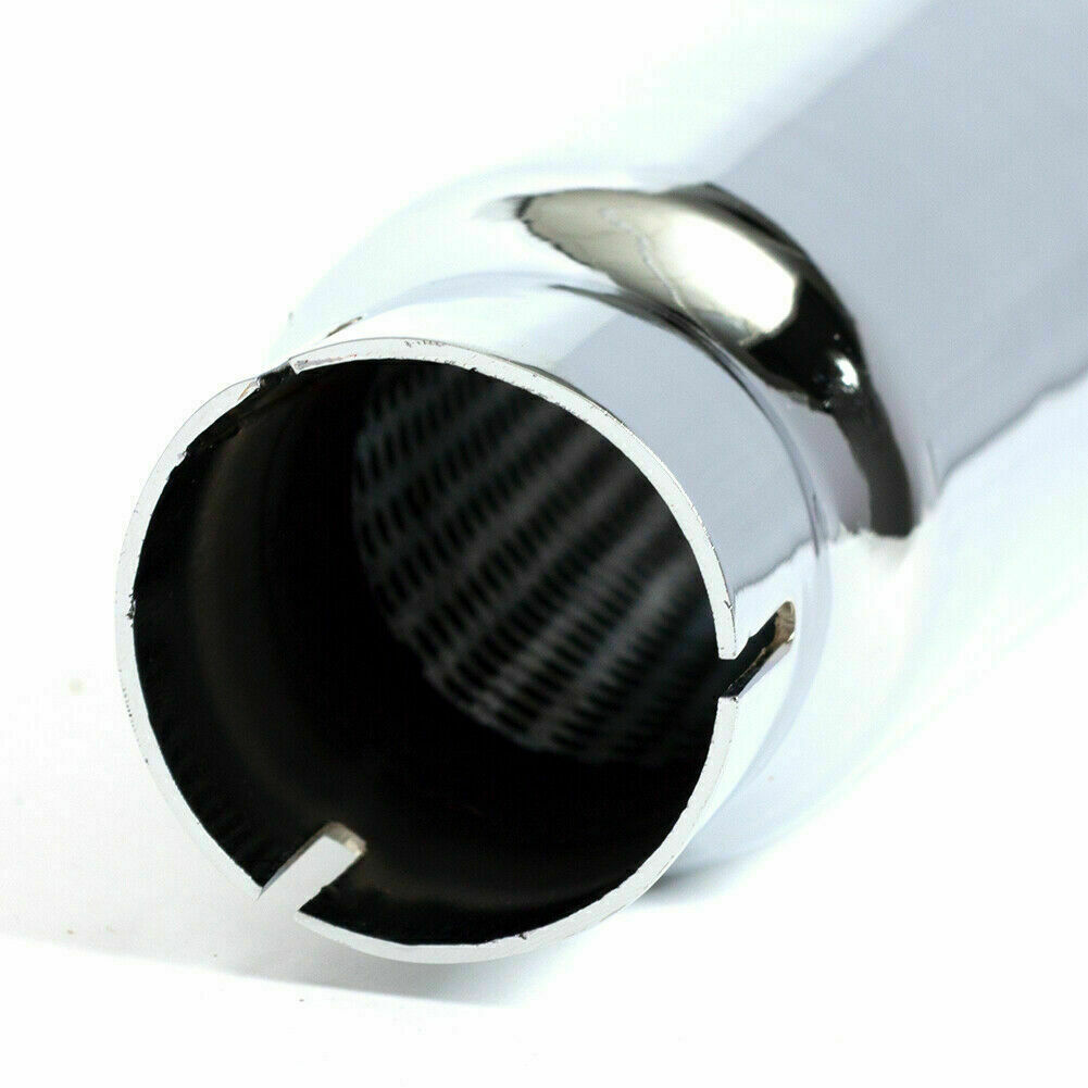 Chrome Slip-On Megaphone Exhaust Pipes for Harley Road King Street ...
