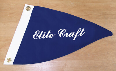 Custom Raked Elite Craft Boat Flag Burgee Pennant for Eric | eBay