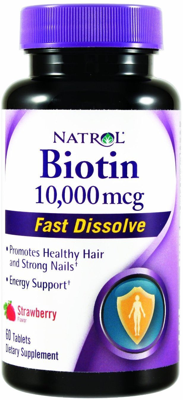 Biotin Fast Dissolve Tablets by Natrol, 60 tablet 10,000 mcg 1 pack | eBay