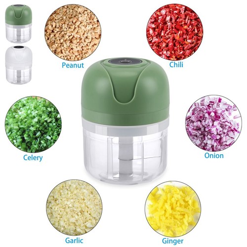 Electric Mini Vegetable Garlic Onion Chopper Cutter Slicer Meat Grinder ...