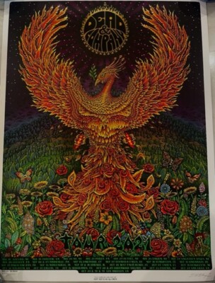 REDUCED!!!! Dead and Company 2021 TOUR VIP Poster By EMEK Signed and Numbered | eBay