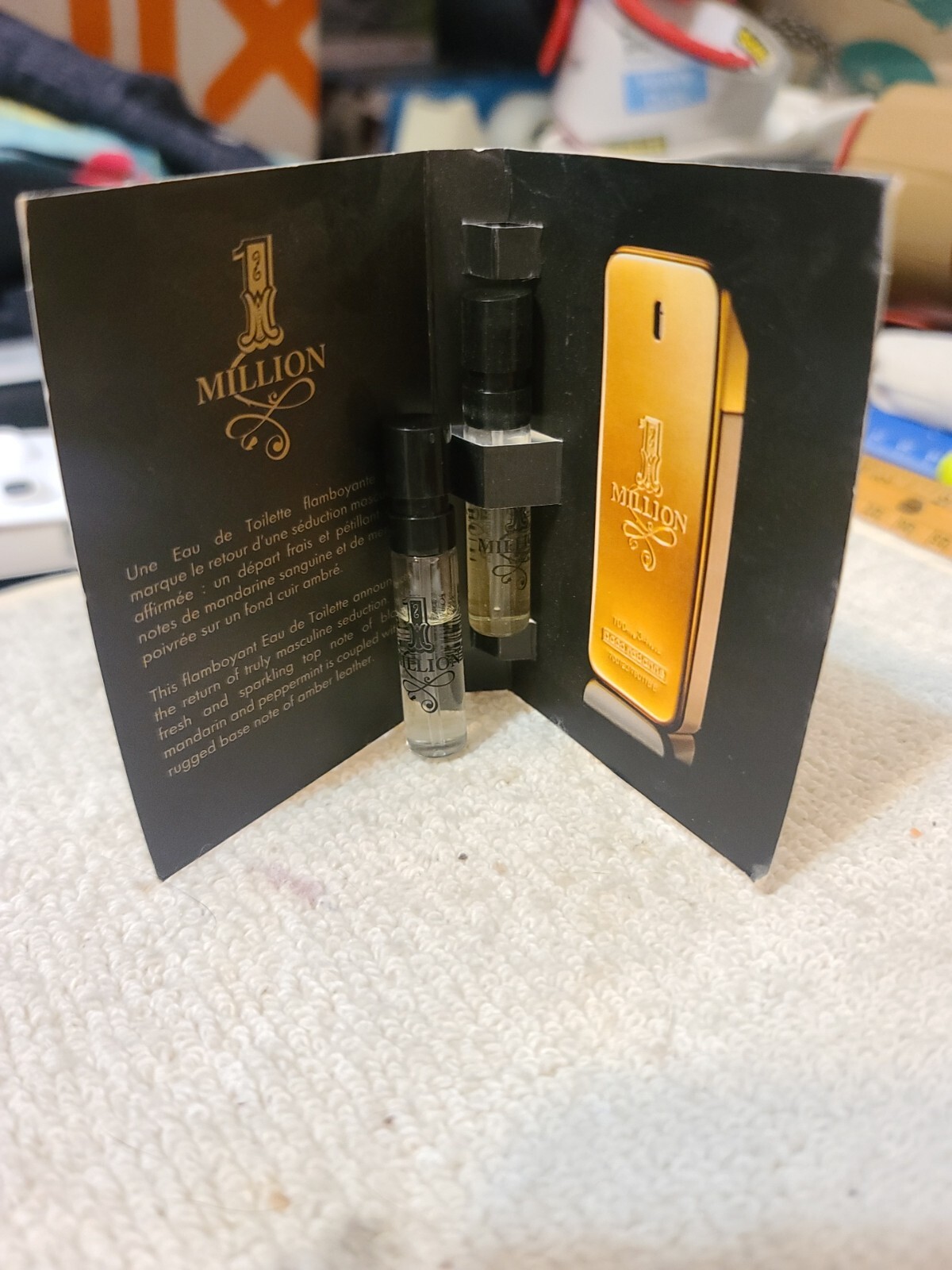 Paco Rabanne 1 million INTENSE Cologne France Spray 2 Tester Samples 1. ...