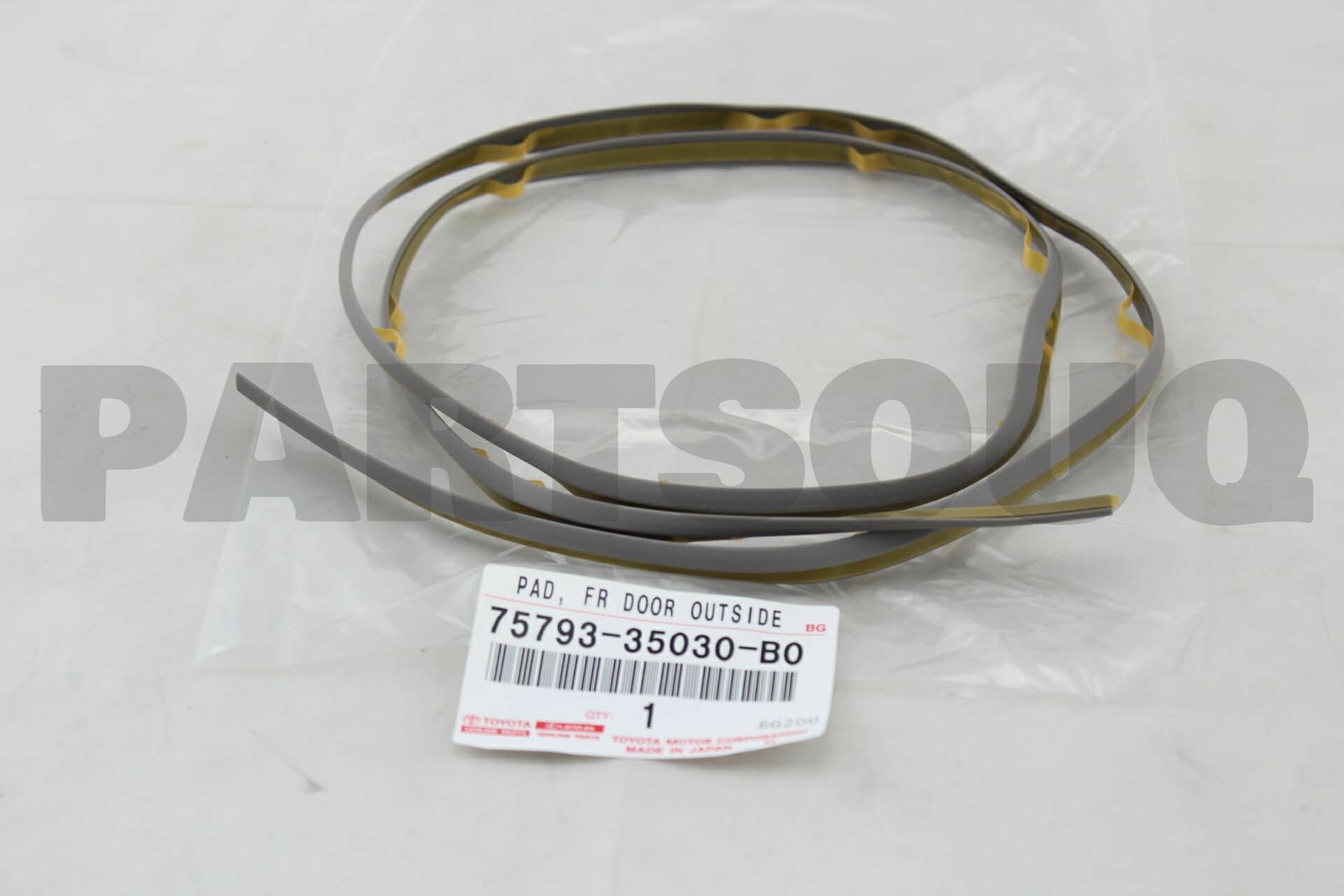 7579335030B0 Genuine Toyota PAD, FRONT DOOR OUTSIDE MOULDING, UPPER | eBay