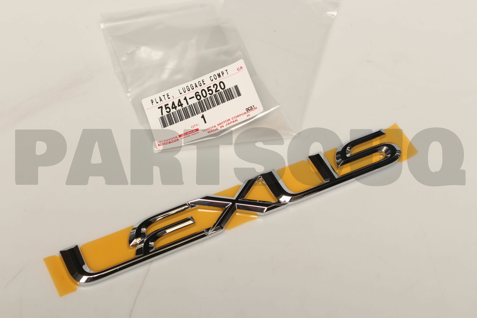 7544160520 Genuine Toyota PLATE, BACK DOOR NAME 75441-60520 | eBay