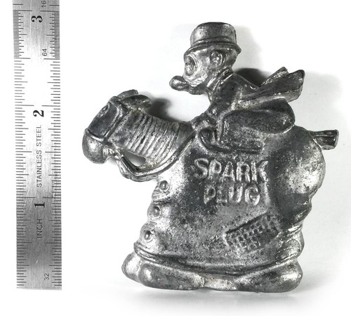 Barney Google & Spark Plug Comic Character Cast Metal Applique (Circa 1920's) | eBay
