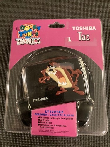 NIP Vintage Toshiba Looney Tunes TAZ Cassette Player LT300TAZ 80s Retro ...