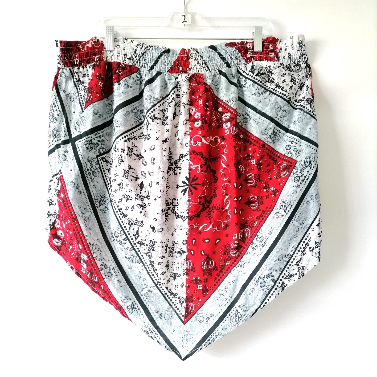 NWT Maurices Country Western Handkerchief Multicolor Mini Skirt Plus ...