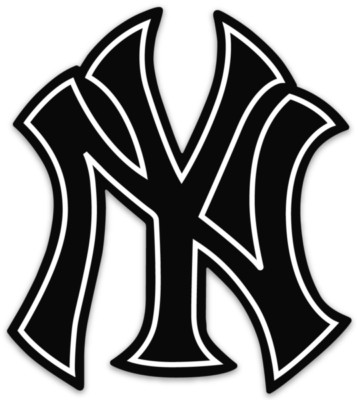 New York Yankees Emblem Logo Type Die-Cut MAGNET | eBay