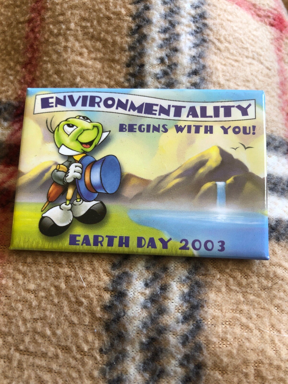 Walt Disney's Earth Day/Environmentality Pin-back Button 2003 | eBay