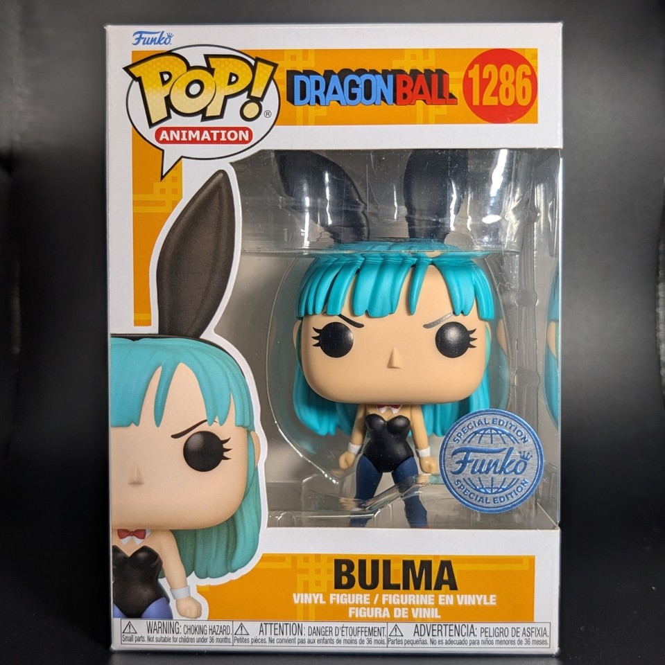 FUNKO POP! Animation RARE Dragon Ball #1286 Bulma Bunny Exclusive ...