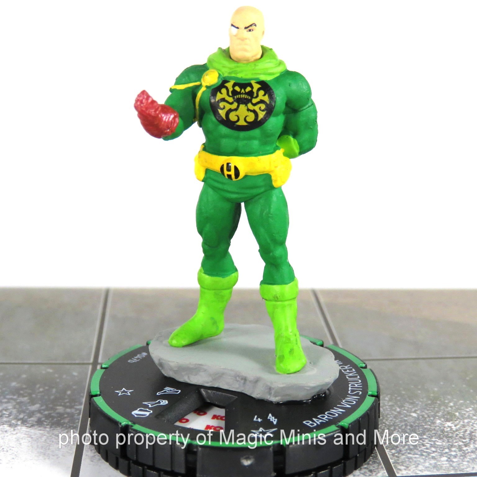 Strange Tales * BARON VON STRUCKER #047b HeroClix super rare PRIME mini ...