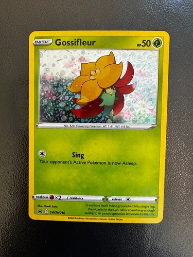 2021 Pokemon 25th Anniversary Gossifleur Holo Black Star Promo SWSH010 ...
