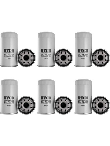 6 x Ryco Oil Filter Z600 fits Isuzu D-Max 3.0 TFR,TFS DiTD 4x4 (TFS85 ...