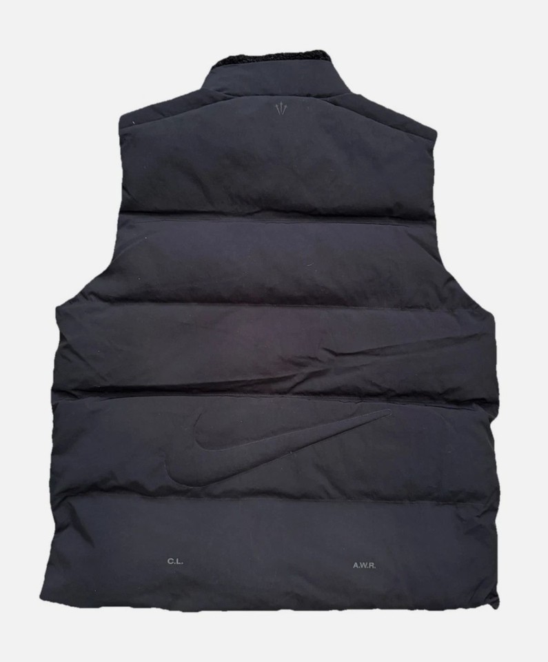 NEW Men's Size M Nike x NOCTA Drake Puffer Vest Duck Down Fill Black ...