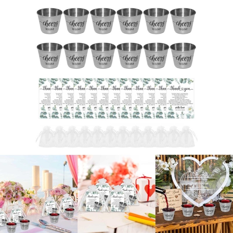12Pcs Return Gifts for Guest Wedding Party Souvenirs Stainless Steel ...