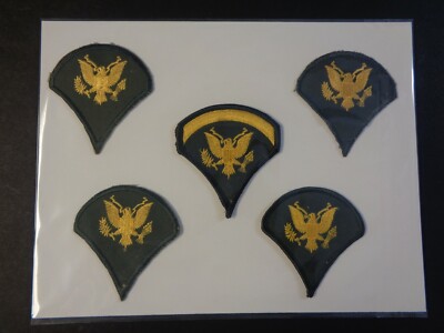 Lot of 5 Vintage Military Patches, Gold Eagle | eBay