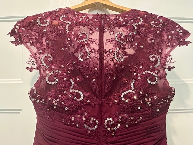Mother of the Bride Dress - Azazie (Birdie) Size 10 in Raspberry New w ...