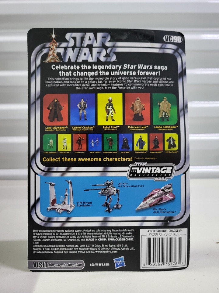 Colonel Cracken STAR WARS Vintage Collection VC90 UNPUNCHED NEW MOC D1 ...