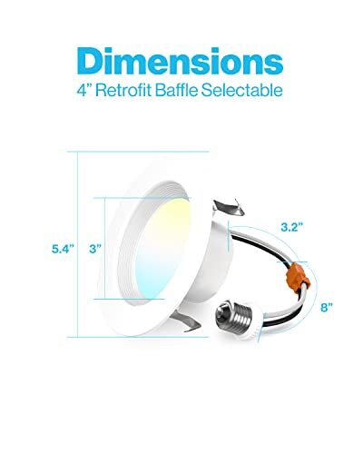 Sunco 24 Pack 4 Inch LED Can Lights Retrofit Recessed Lighting 2700K ...