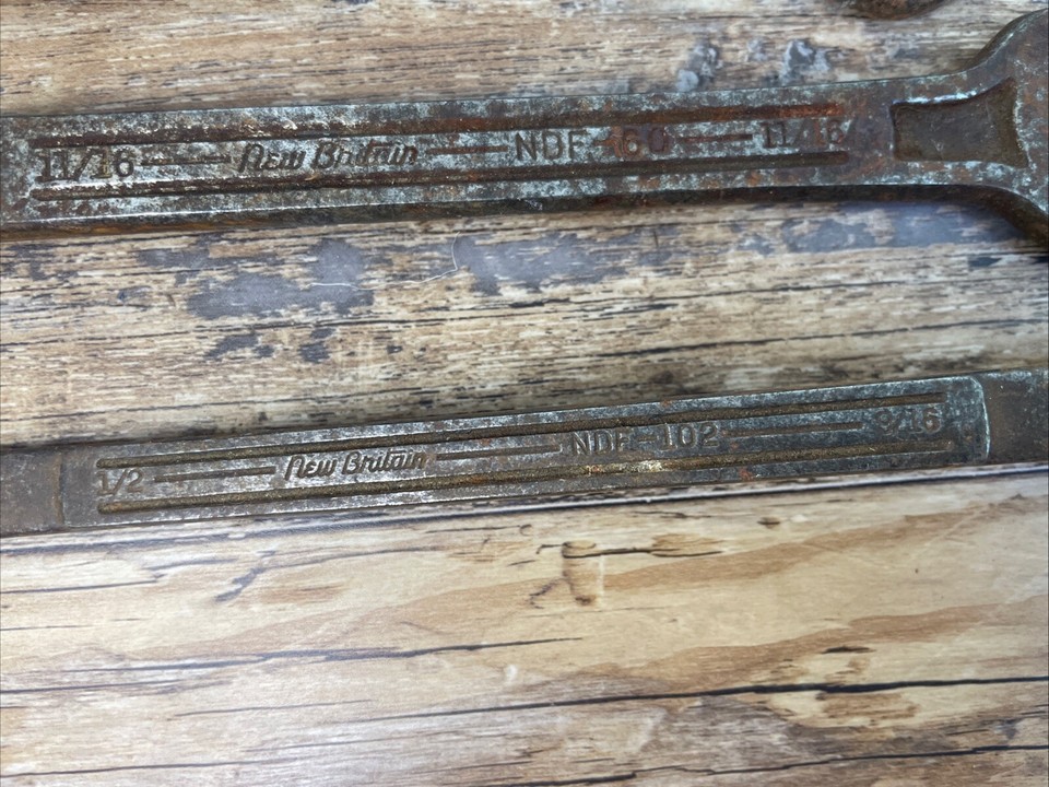 New Britain Tools 4 Piece Wrench Set Vintage USA NDF-102, NDF-18, NDF ...