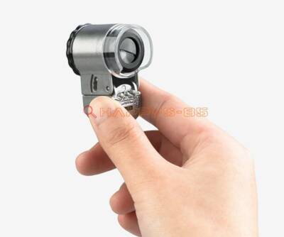 LED Light 50X Magnifier Magnifying Glass Currency Microscope | eBay