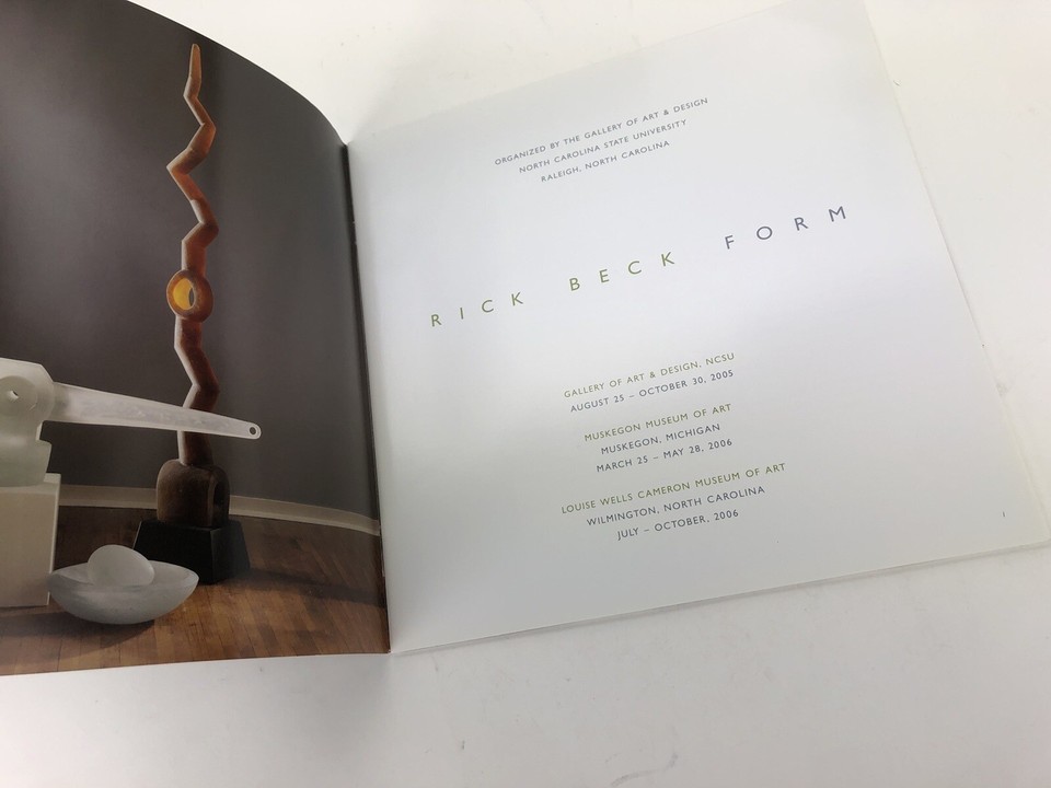 Rick Beck Form Sculpture Artist Works Art Collection Book | eBay