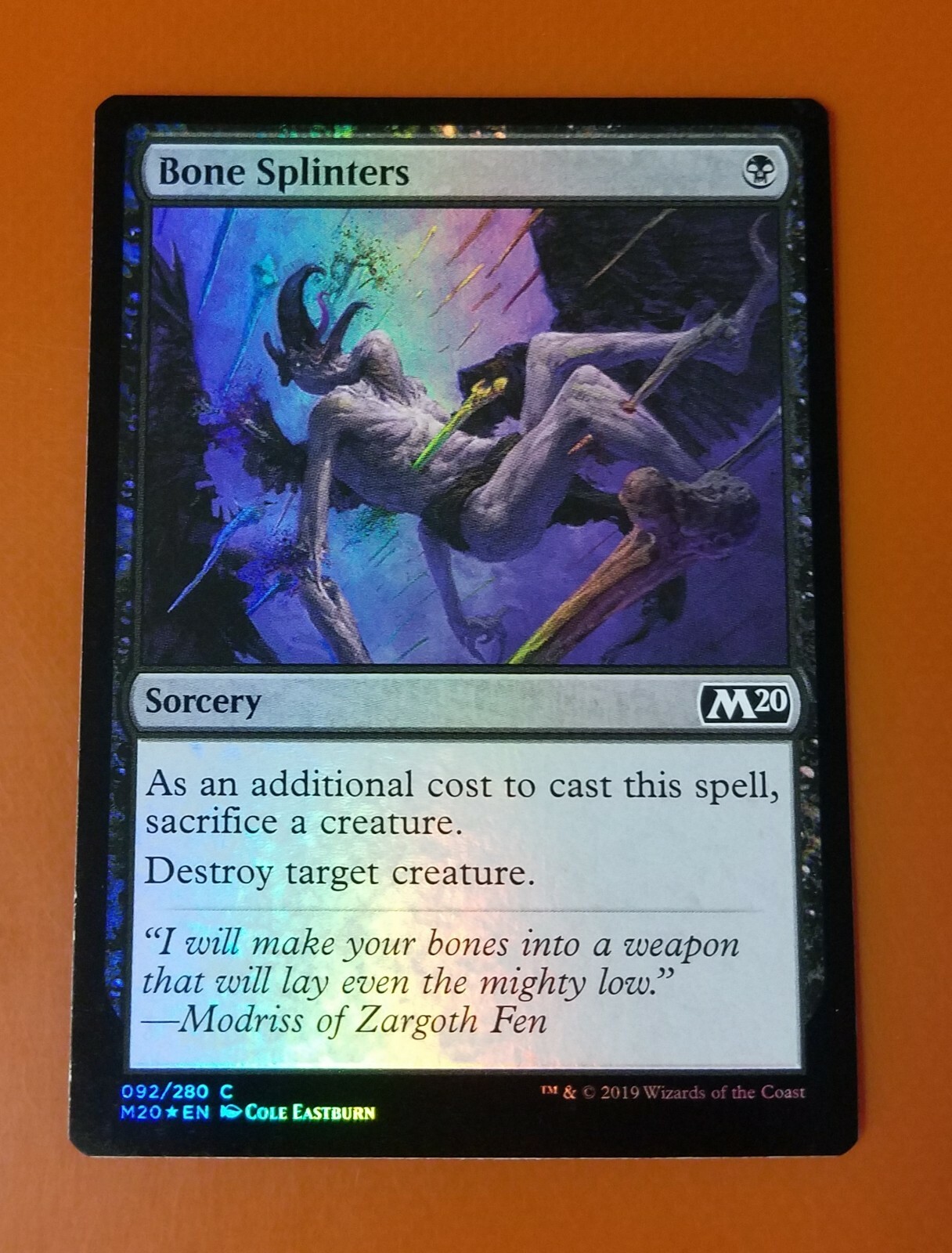1x Bone Splinters | FOIL | M20 Core Set 2020 | MTG Magic Cards | eBay