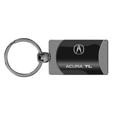 Acura TL Two Tone Rectangular Gun-Metal Key Chain | eBay
