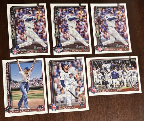 Pete Crow-Armstrong/Chicago Cubs Six (6) Card Lot | eBay