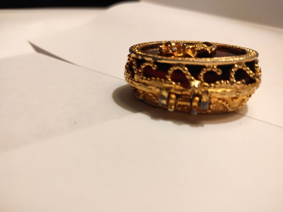 Max Factor Creme Perfume Compact Hypnotique Gold Colored Rose 1966 | eBay