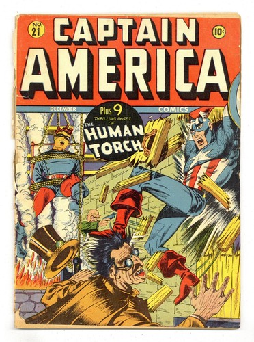 Fumetti Di Captain America #21 FR 1.0 1942 | eBay