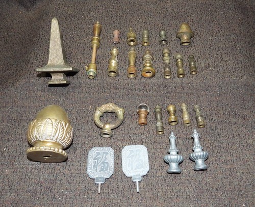 24 LAMP AND LIGHT FIXTURE FINIALS # 6005 | eBay