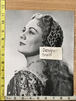 Renata Tebaldi Italian Soprano Opera Singer Headshot Scene Book ...