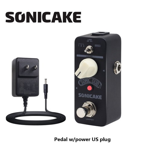 SONICAKE Looper Guitar Effects Pedal Loop Station Pedal Sonic Dub+ 9V adapter | eBay