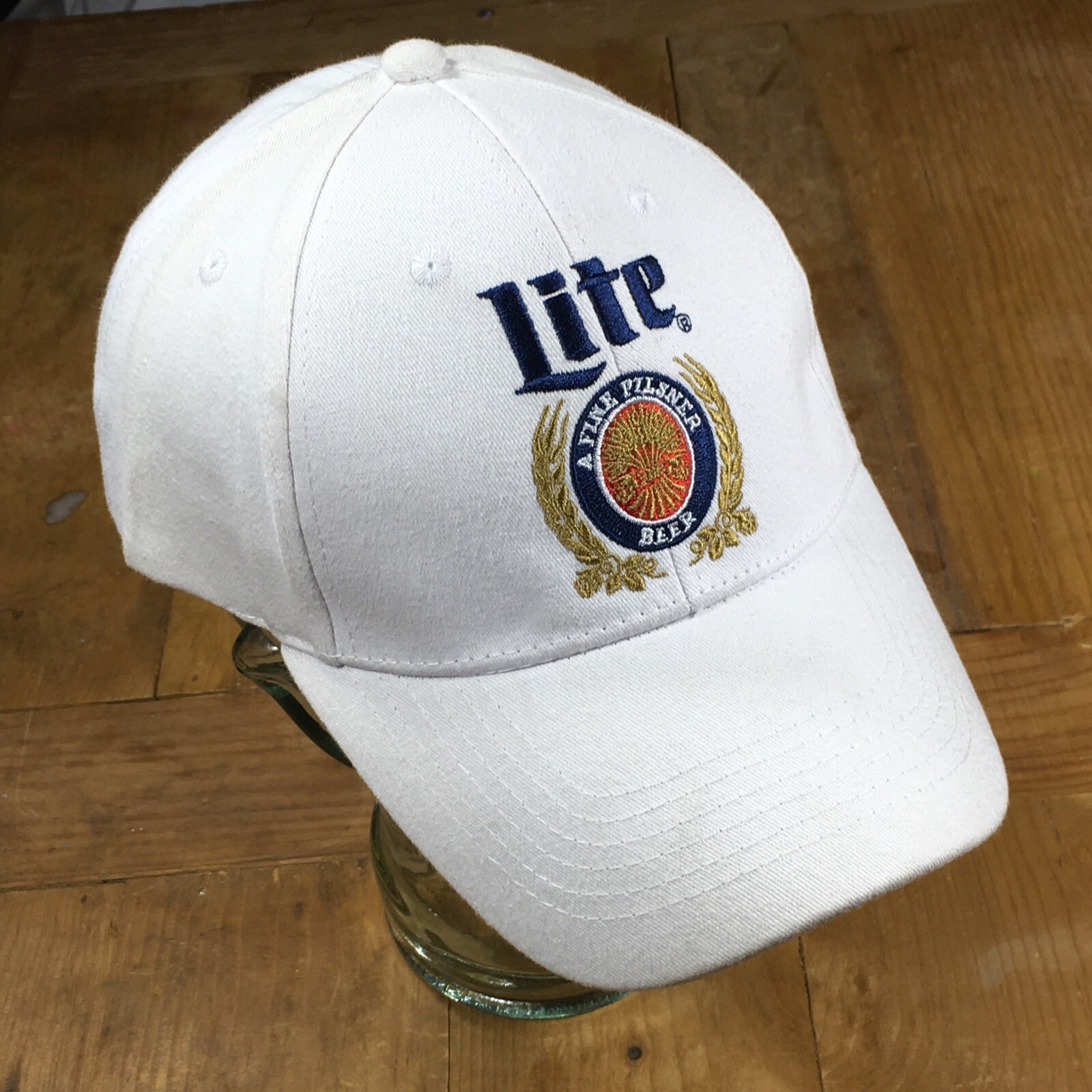 VINTAGE Miller Lite Logo Baseball Cap Milwaukee BEER … - Gem
