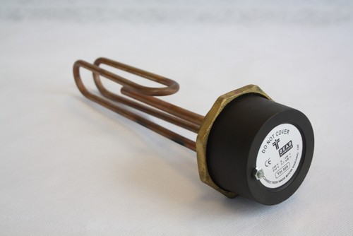 GENUINE TESLA! 11" COPPER HOT WATER IMMERSION HEATER ELEMENT ...