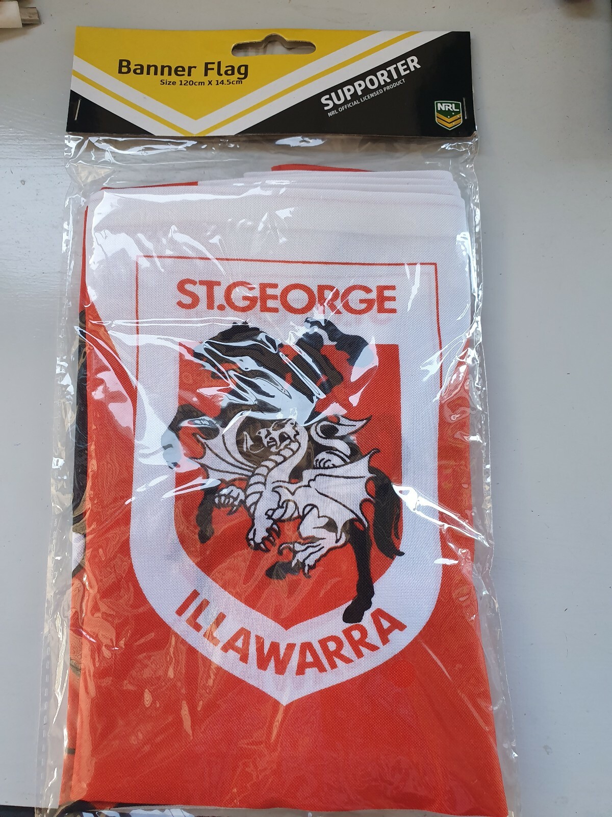 NRL St. George Dragons Banner Flag ManCave Poolroom Wall Window ...