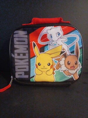 Bioworld Pokemon Lunch Box Bag Pikachu Eevee Zippered Handle | eBay