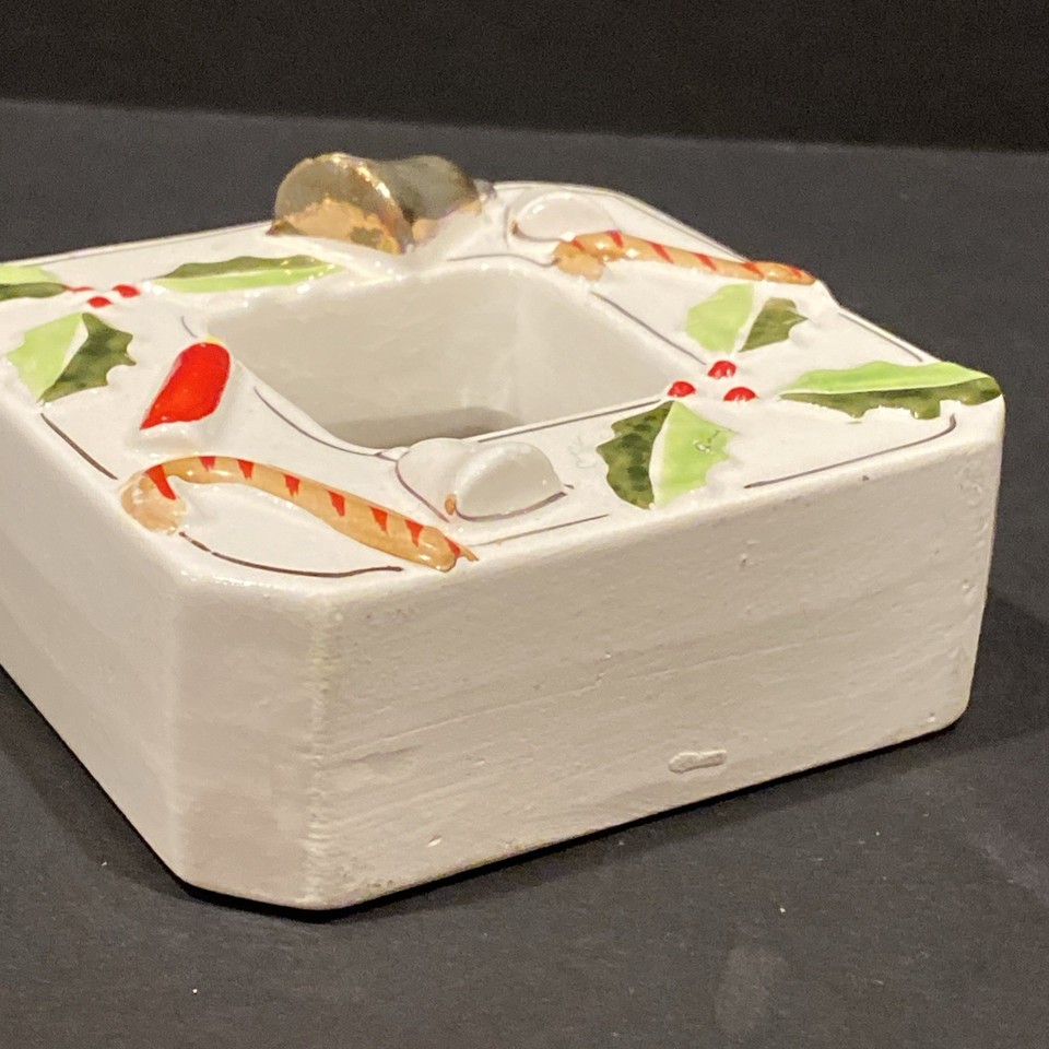 Vtg TILSO Xmas Japan Hanging Ceramic NOEL Candleholder 1950’s MCM Wall ...