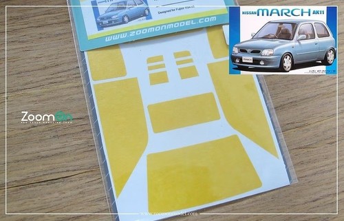 ZoomOn ZD067 1 24 Nissan March Window Light Masking Kit Modeling ...